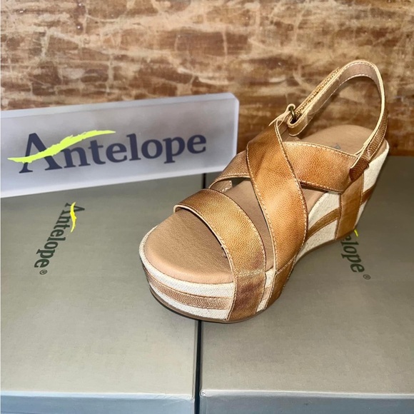 Antelope | Shoes | Antelope Taupe Leather Sandal | Poshmark
